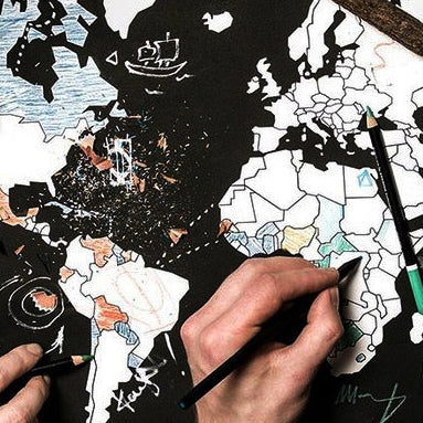 MAPA PARA COLOREAR DIGITAL - Mapa Viajero